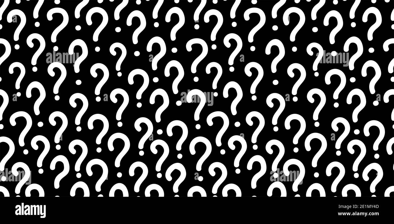Question mark background seamless Black and White Stock Photos & Images ...