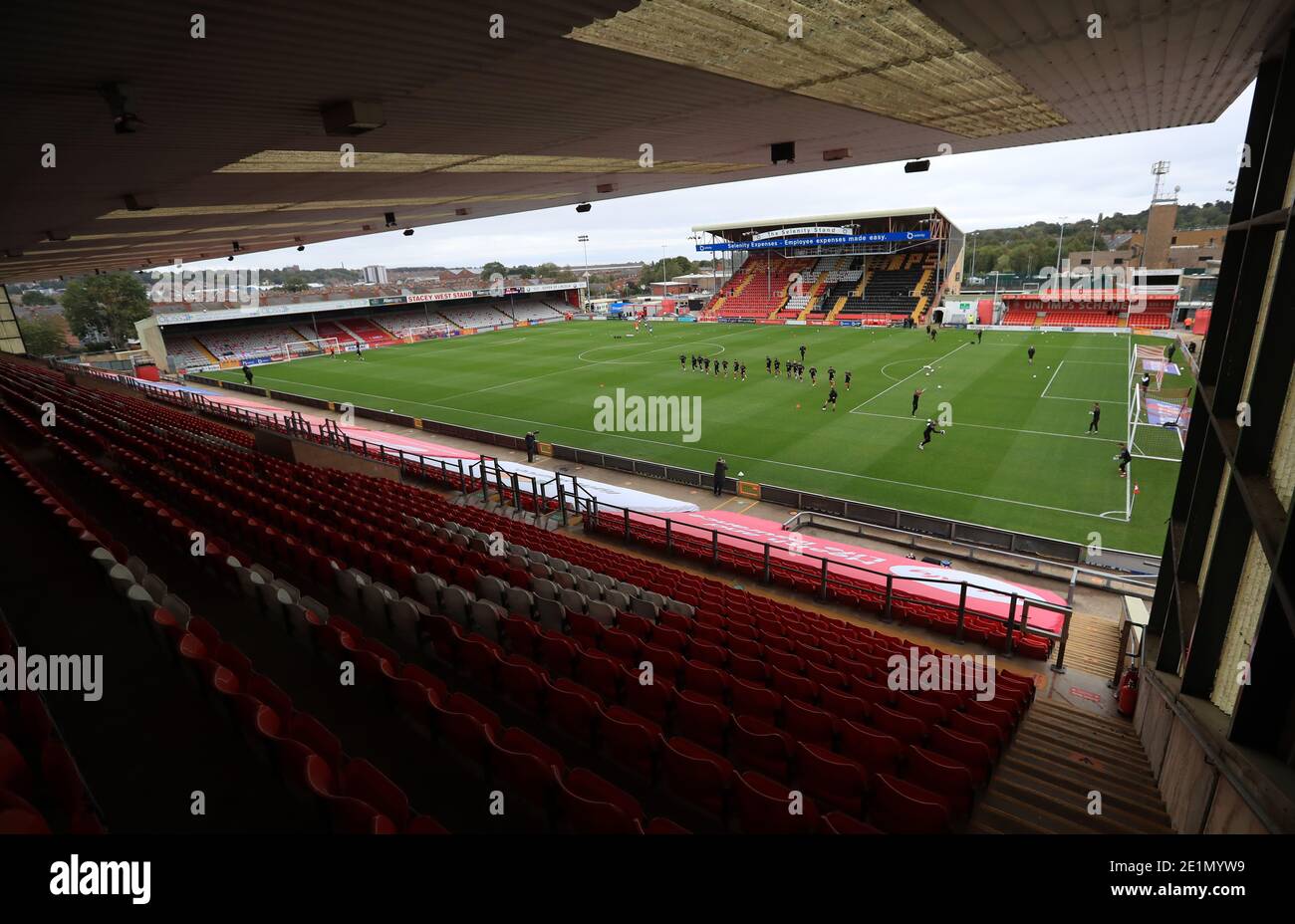File photo dated 27-09-2020 of A general view of the LNER Stadium ...