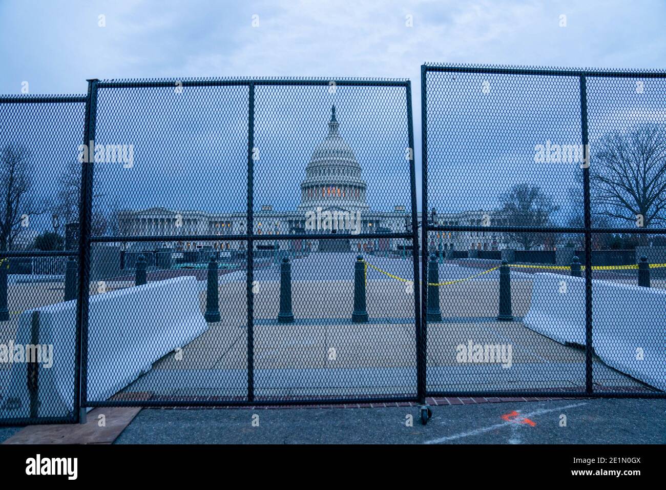Washington, United States. 08th Jan, 2021. Security is underway for the ...