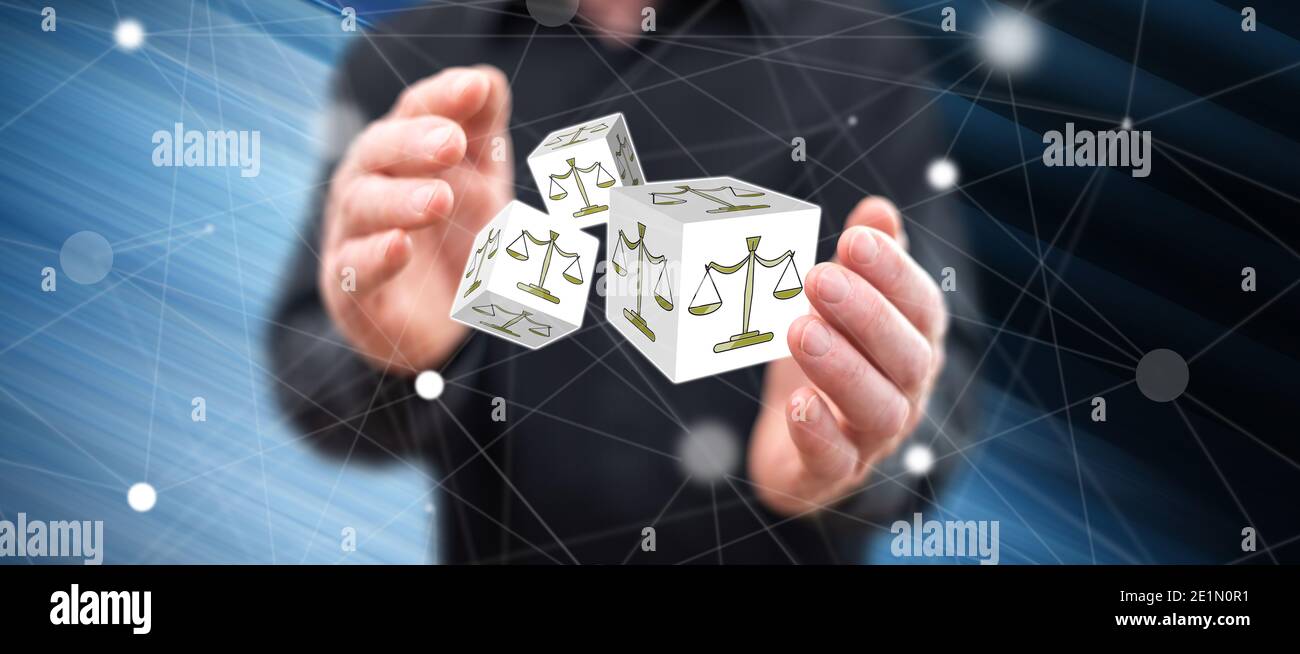 Justice concept between hands hi-res stock photography and images - Alamy