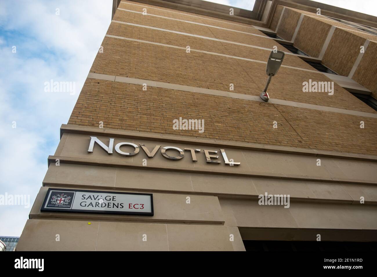 London- Novotel Hotel signage, a global modern hotel chain Stock Photo ...