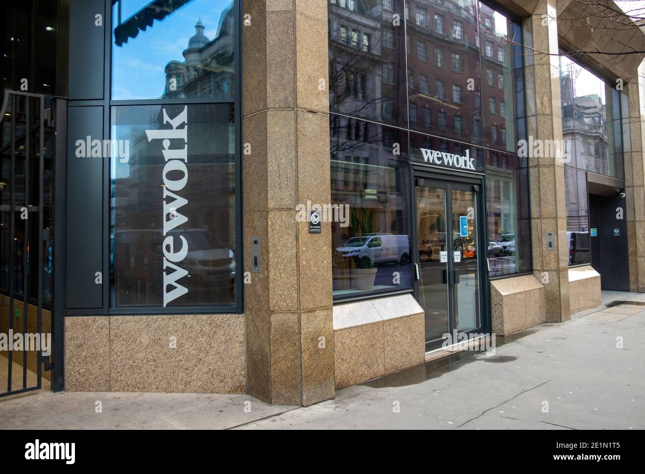 London- WeWork branch in the City of London, an American commercial ...