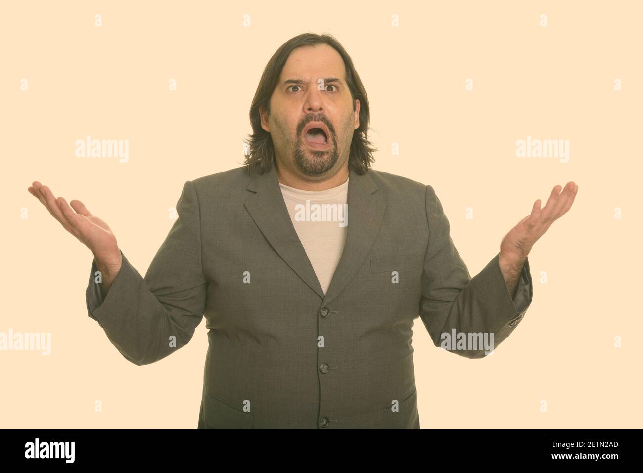 Confused man open mouth hi-res stock photography and images - Alamy