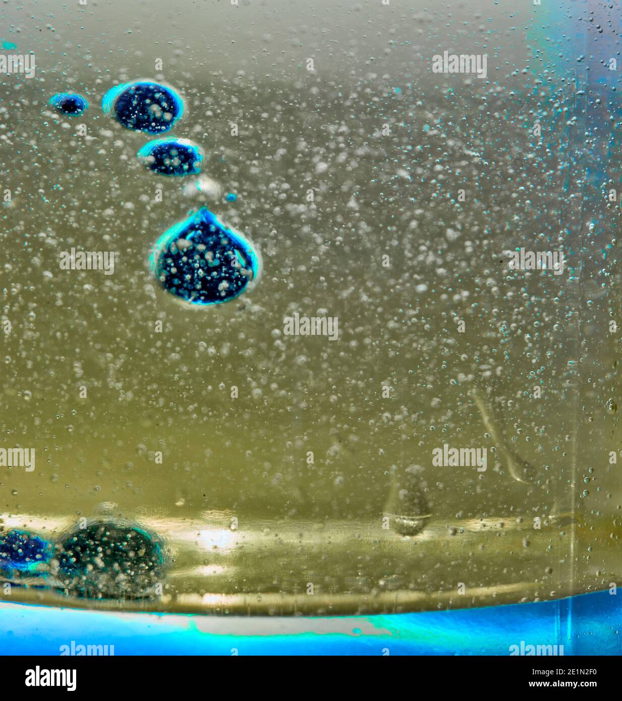 Colourful abstract background go rising bubbles in liquid Stock Photo ...