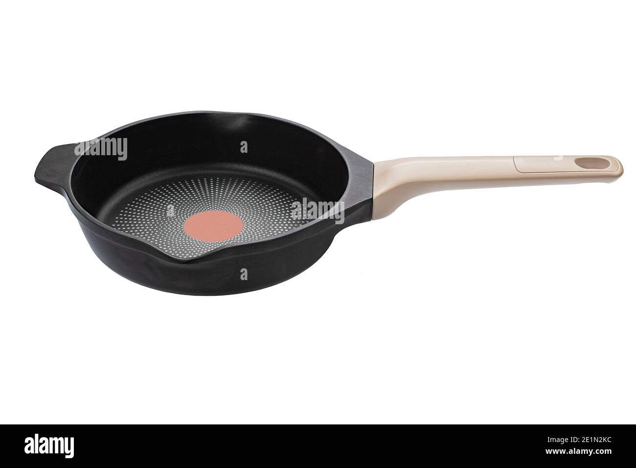 Empty pan with handles isolated on white background with Side view ...