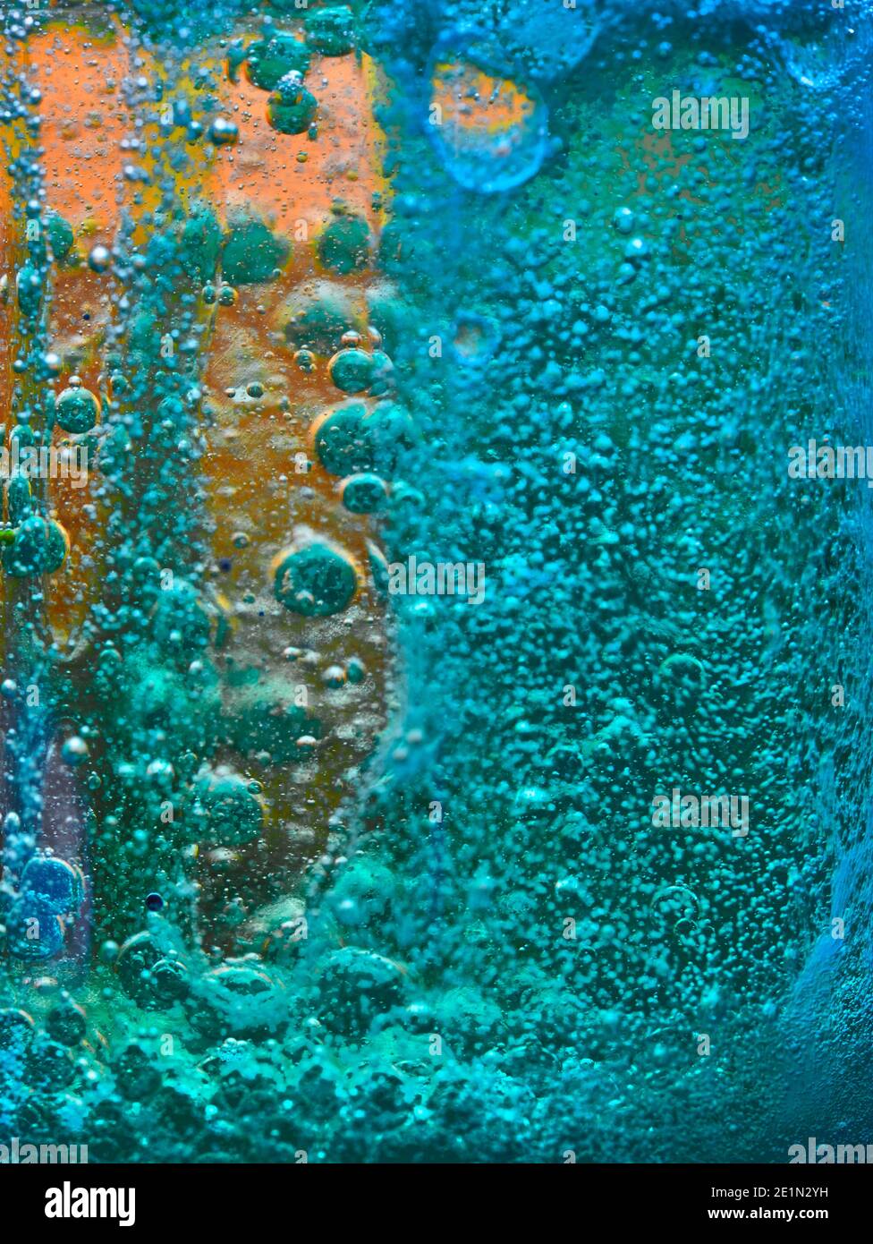 Colourful abstract background go rising bubbles in liquid Stock Photo ...