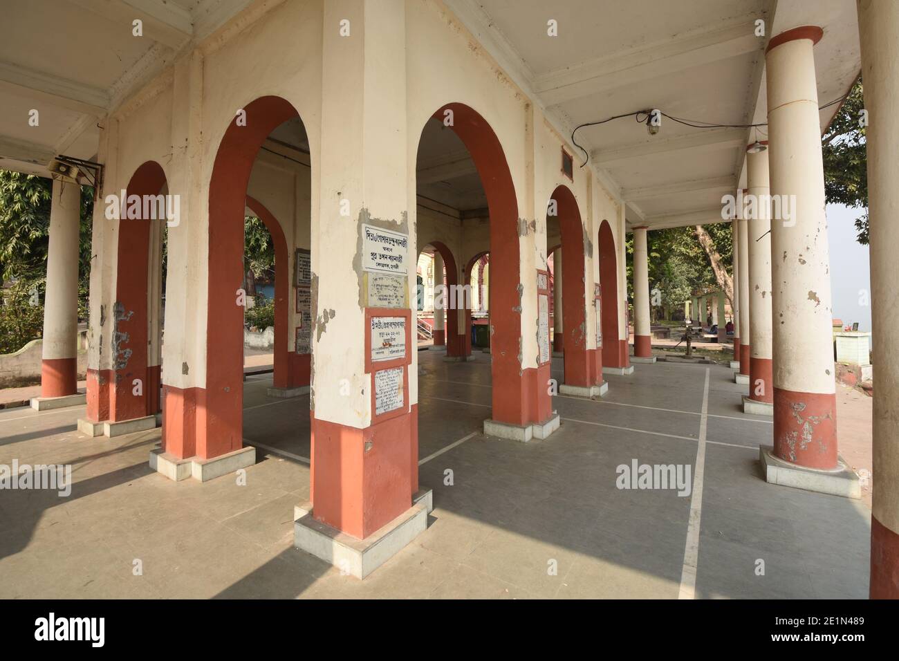 Bathing ghat shelter of Dwadash Shiva mandir complex adjacent to the ...