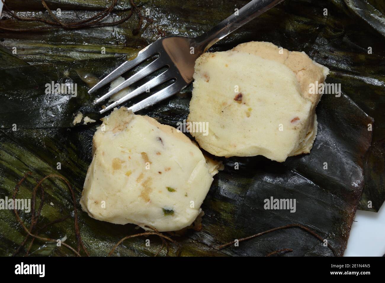 Steamed sandesh in banana leaf of Chandannagar. West Bengal, India ...