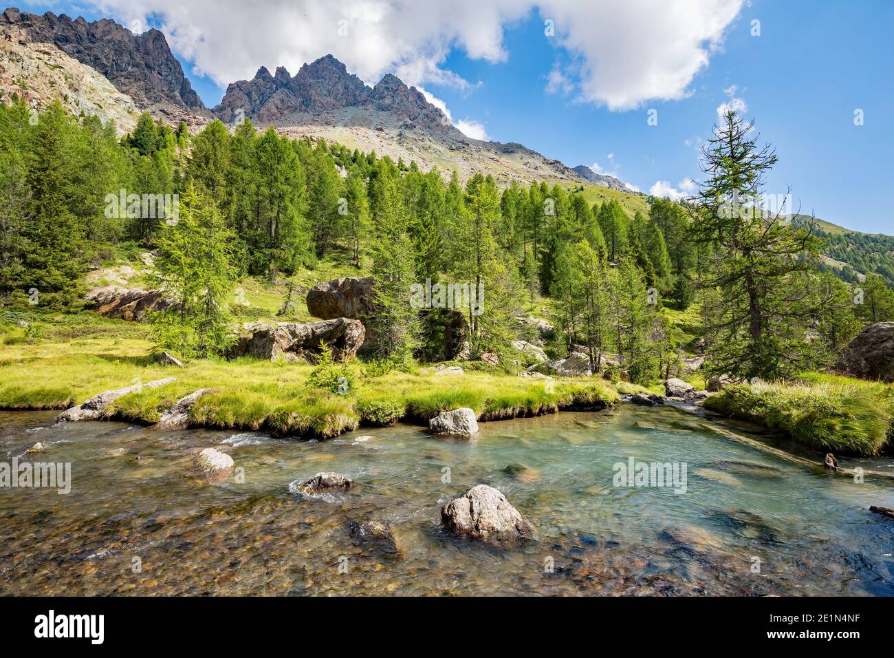 Valmalenco, Italy, Overview from the Bosio Refuge mt. 2086 Stock Photo ...