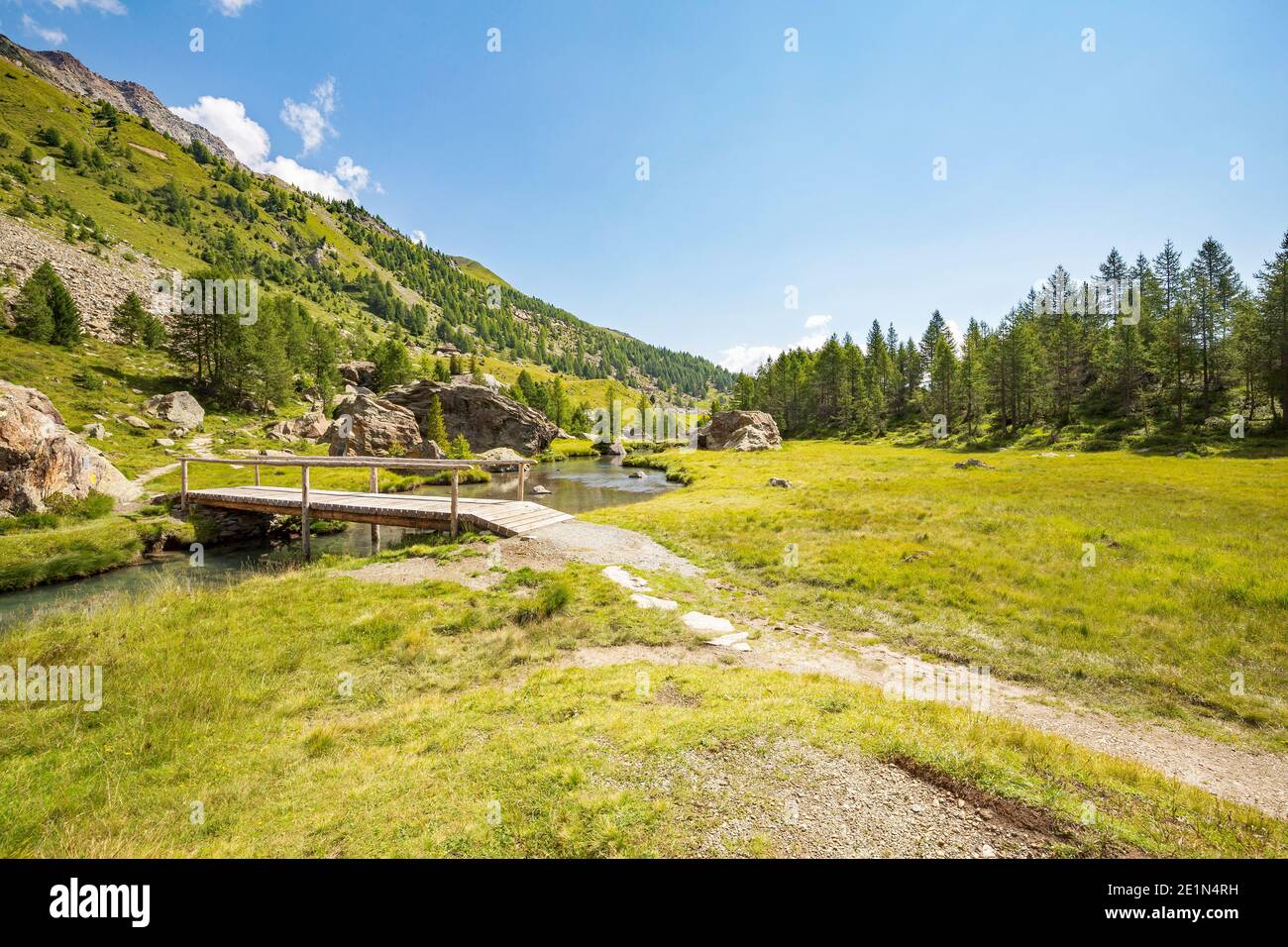 Valmalenco, Italy, Overview from the Bosio Refuge mt. 2086 Stock Photo ...