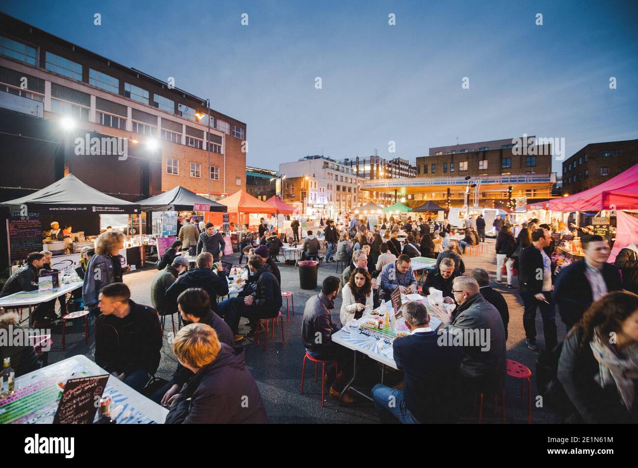 Photography of the Urban Food Festival in Shoreditch, London Stock ...