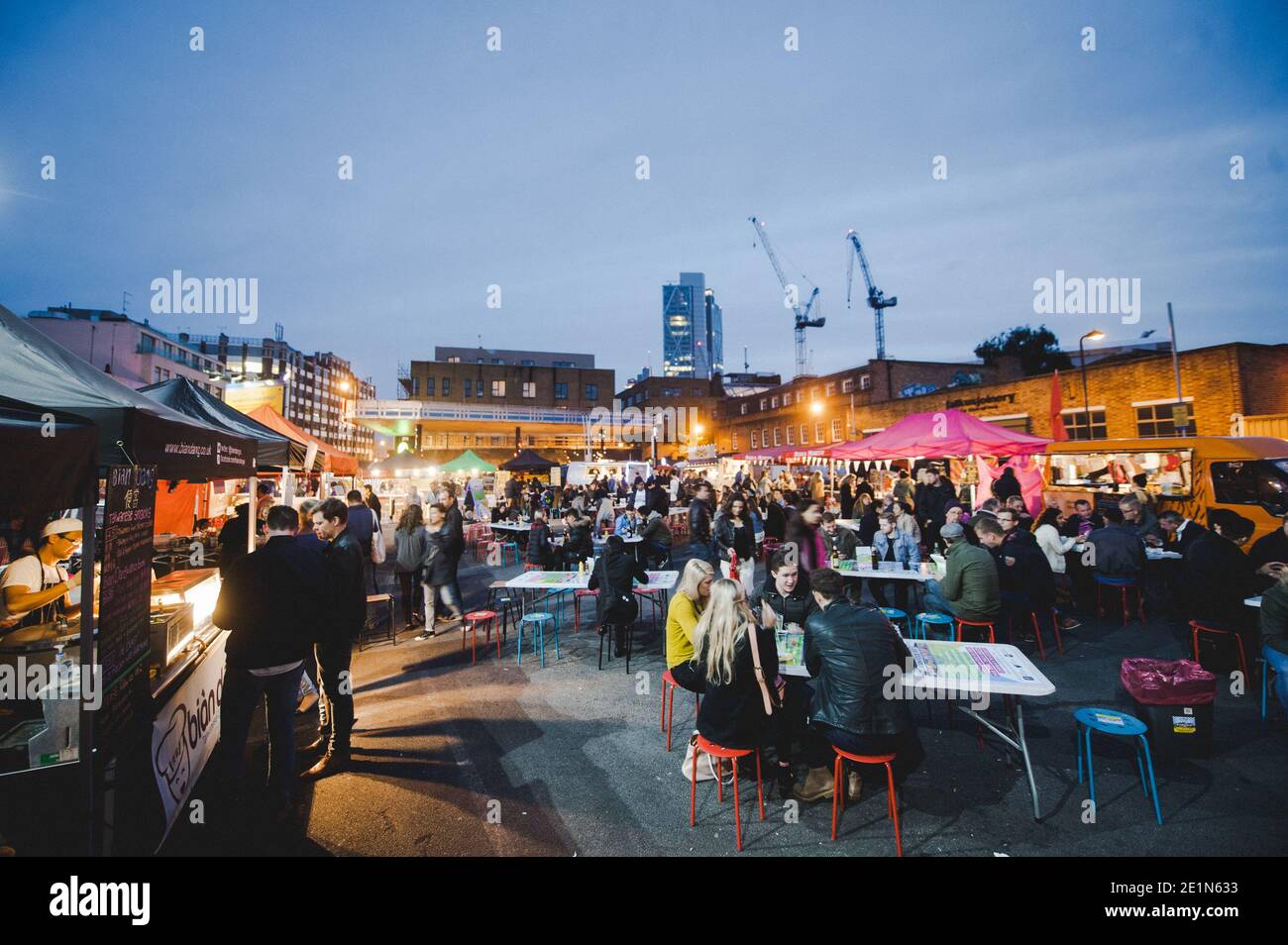 Photography of the Urban Food Festival in Shoreditch, London Stock ...