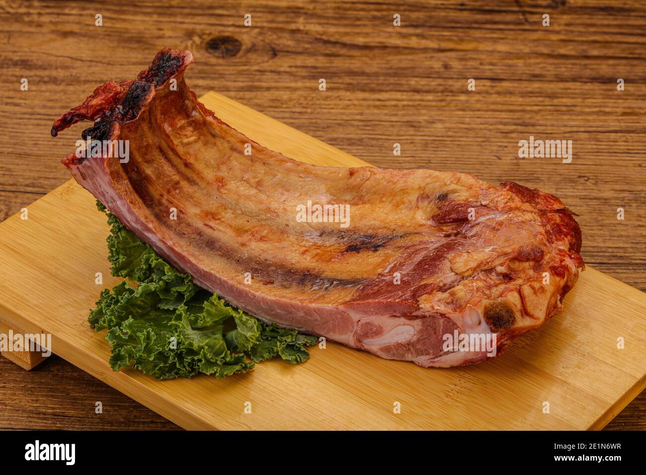 Smoked pork ribs with spices and herbs Stock Photo - Alamy