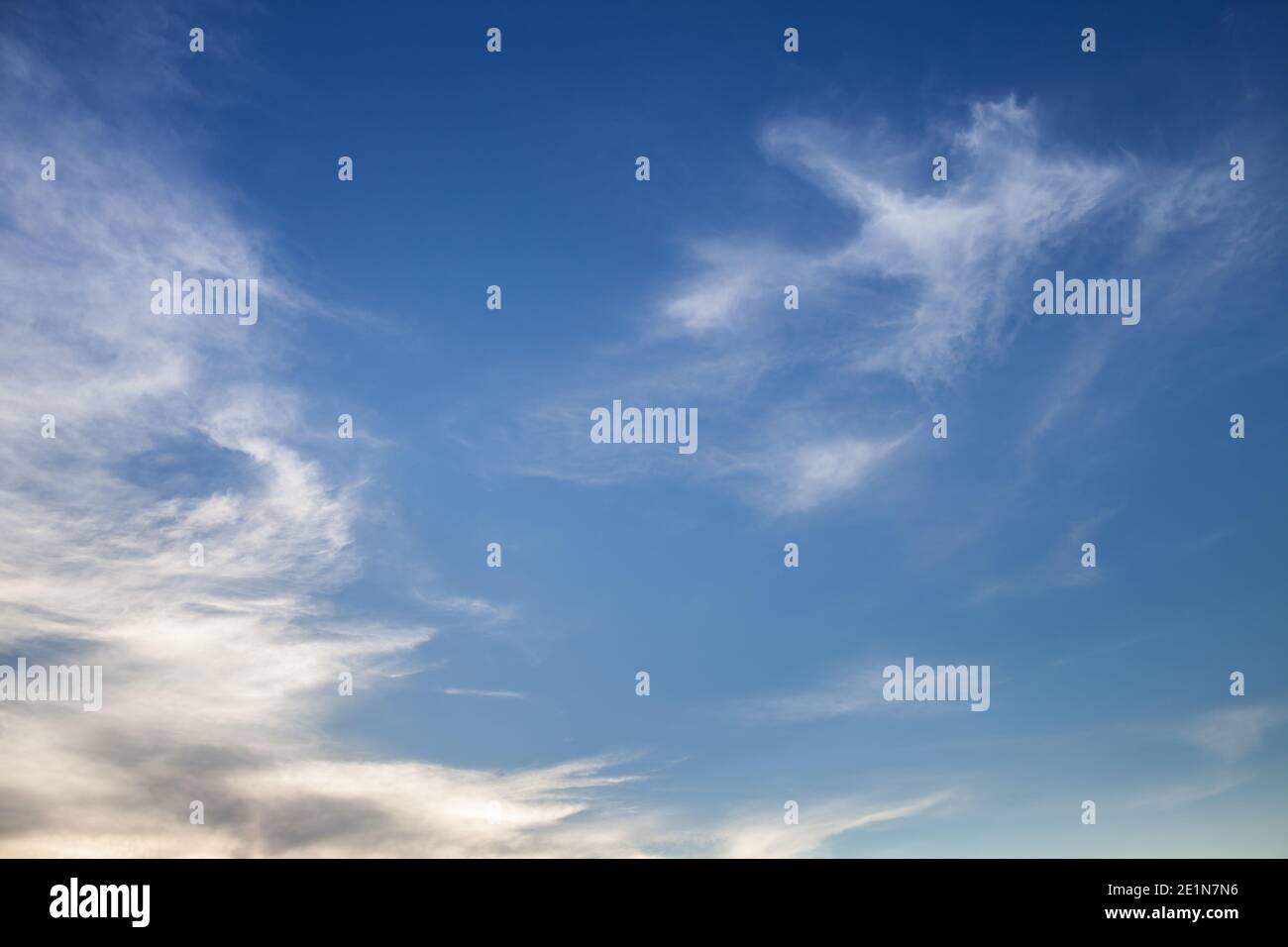 Clear blue color of sky and soft white cloudy Stock Photo - Alamy