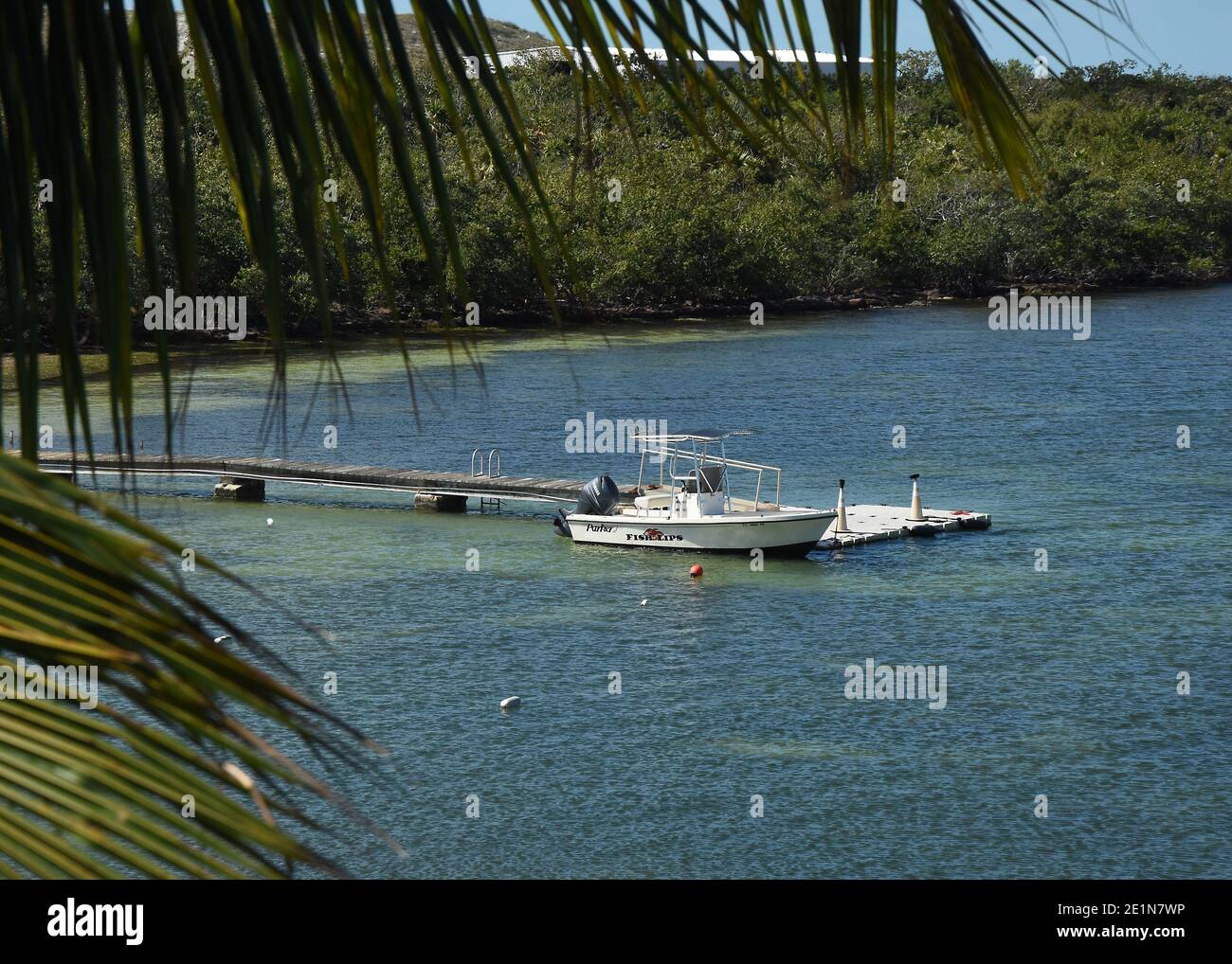 View from balcony of Suite at Lime Tree Bay Resort Stock Photo - Alamy