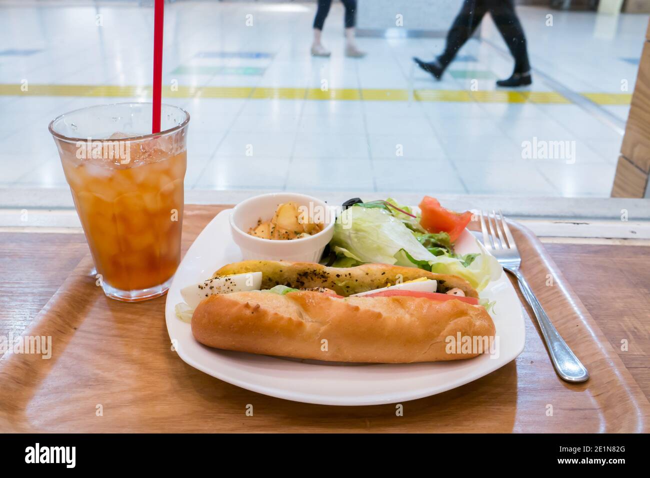 Picture of street way fast food in restaurant Stock Photo - Alamy