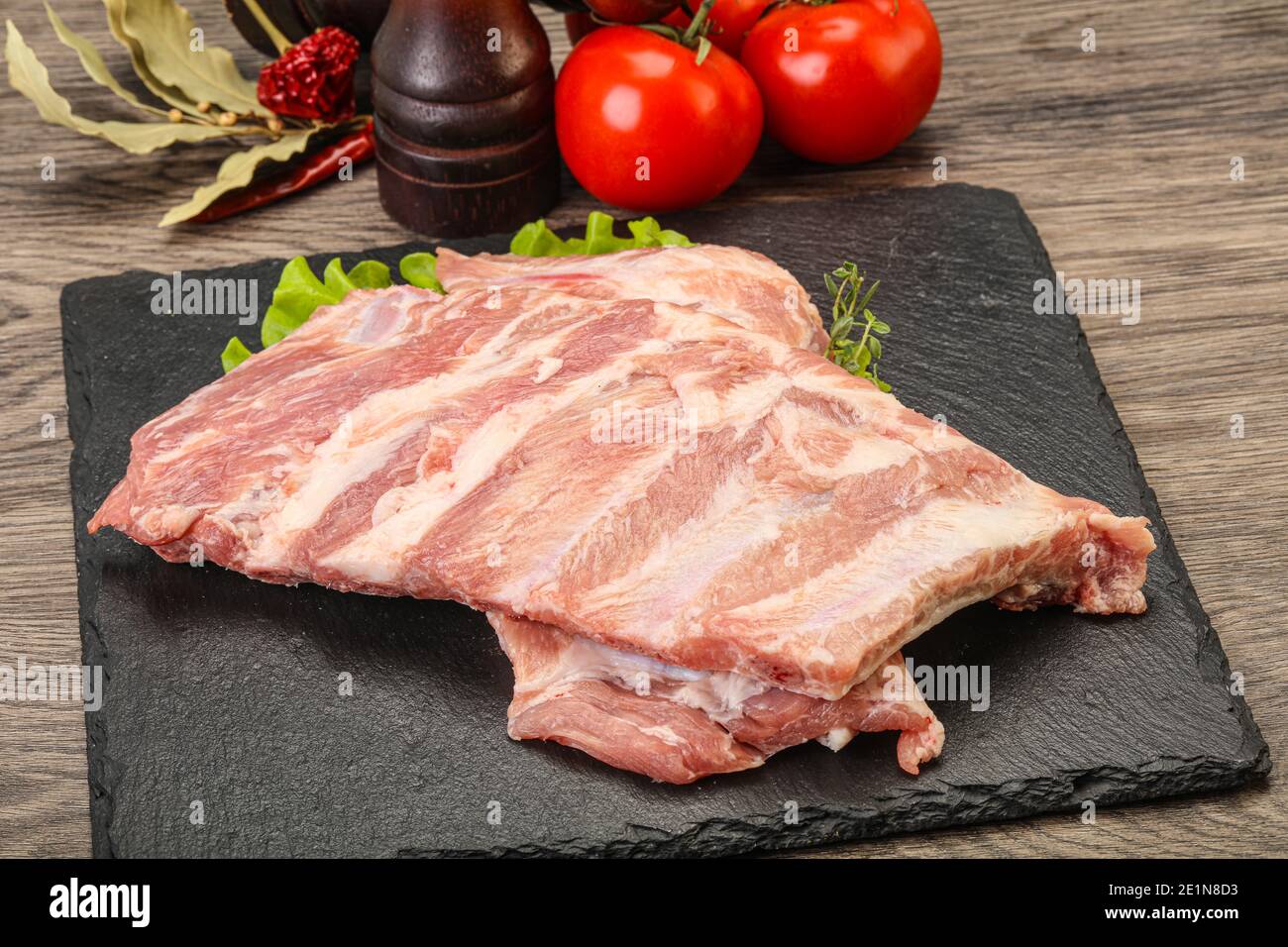 Raw pork ribs meat for cooking Stock Photo - Alamy