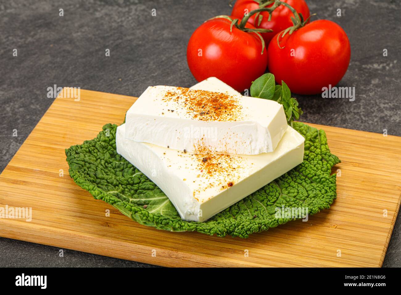 Greek Feta soft cheese for salad Stock Photo - Alamy