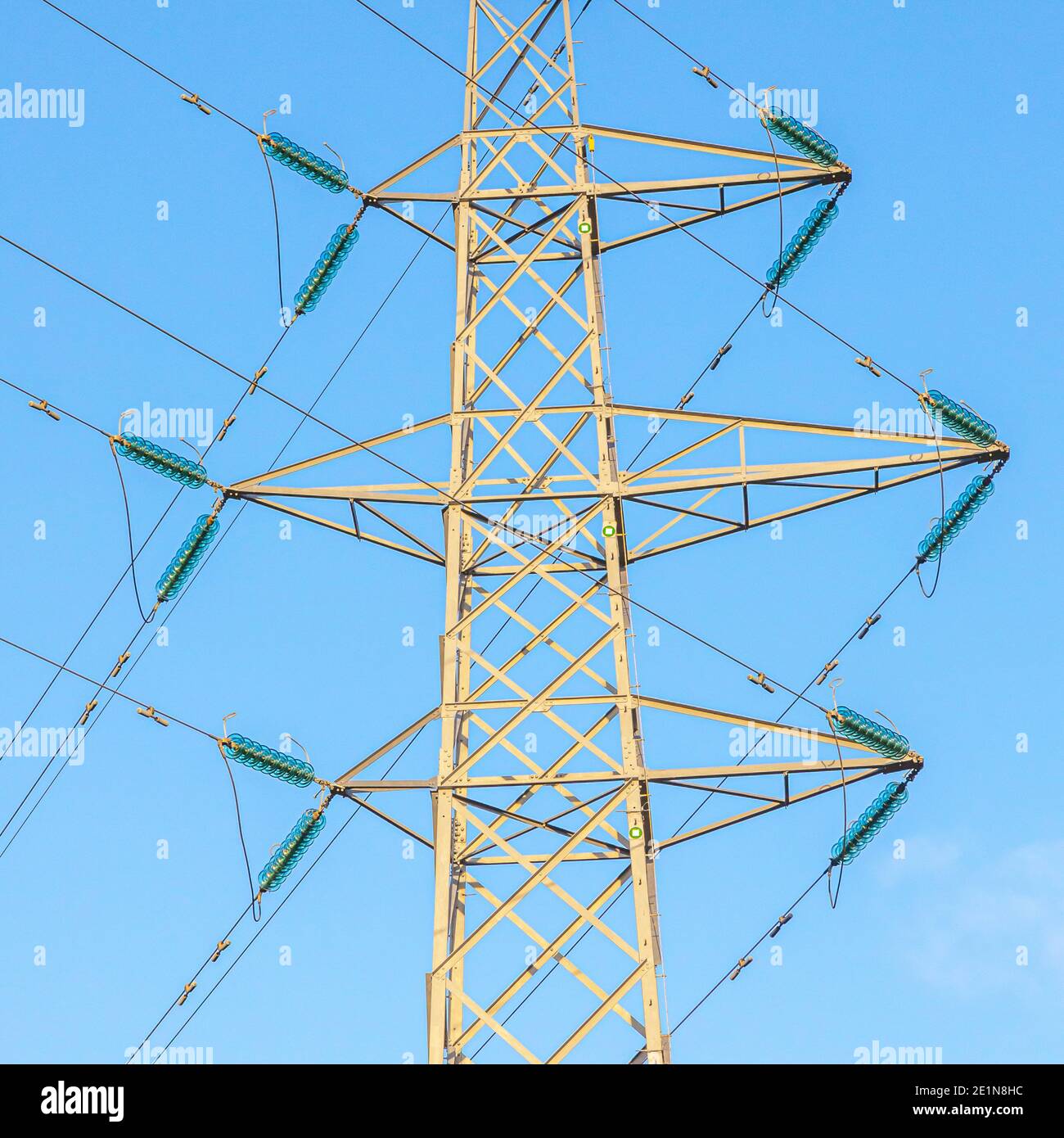 Electricity pylons and overhead lines of the Transmission and ...