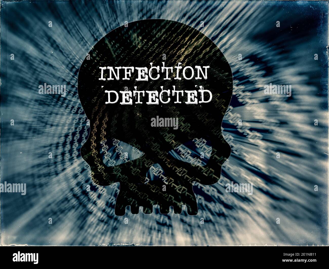 Infection detected, computer Virus, Ransomware Stock Photo - Alamy