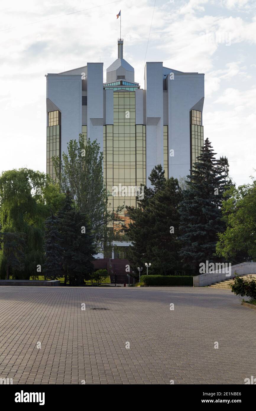 Presidential Palace in the form of a flower tower. View of the ...