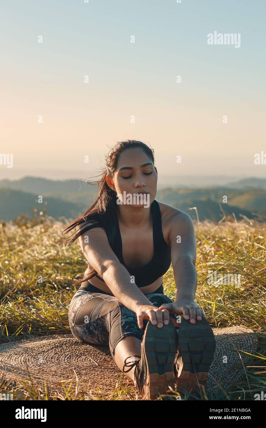 Fitness, lifestyle, stretch hi-res stock photography and images - Alamy