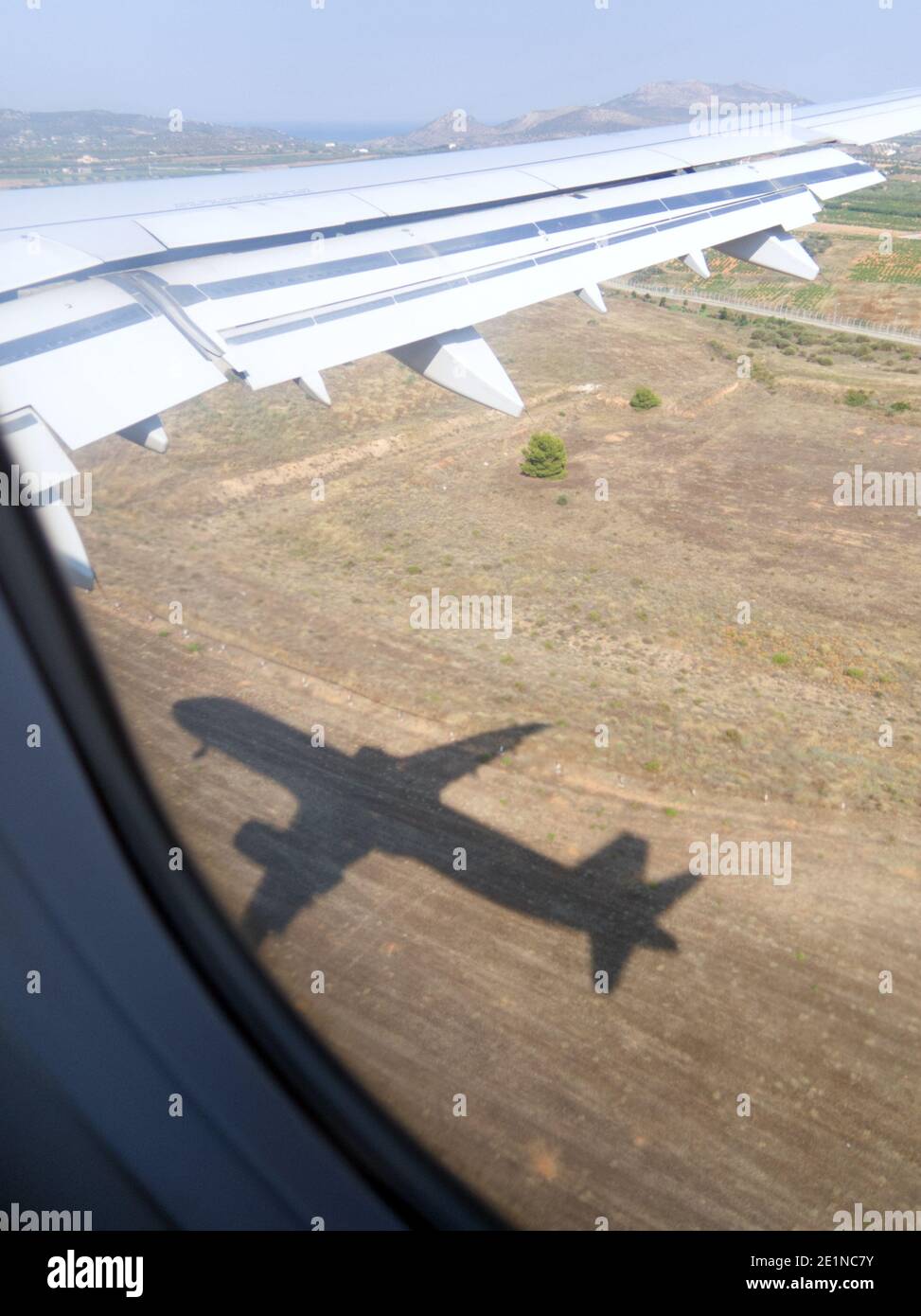 Shadow of an airline plane on takeoff Stock Photo - Alamy