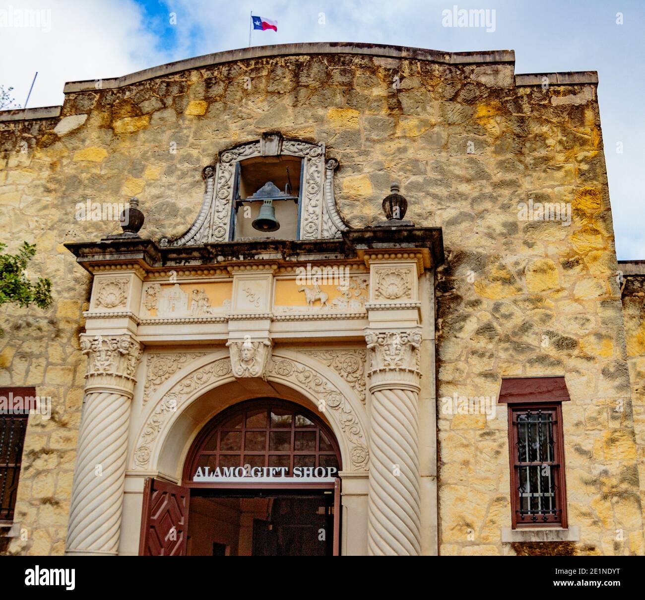 San Antonio, Texas, USA - March 29, 2018: Views of the exterior walls ...