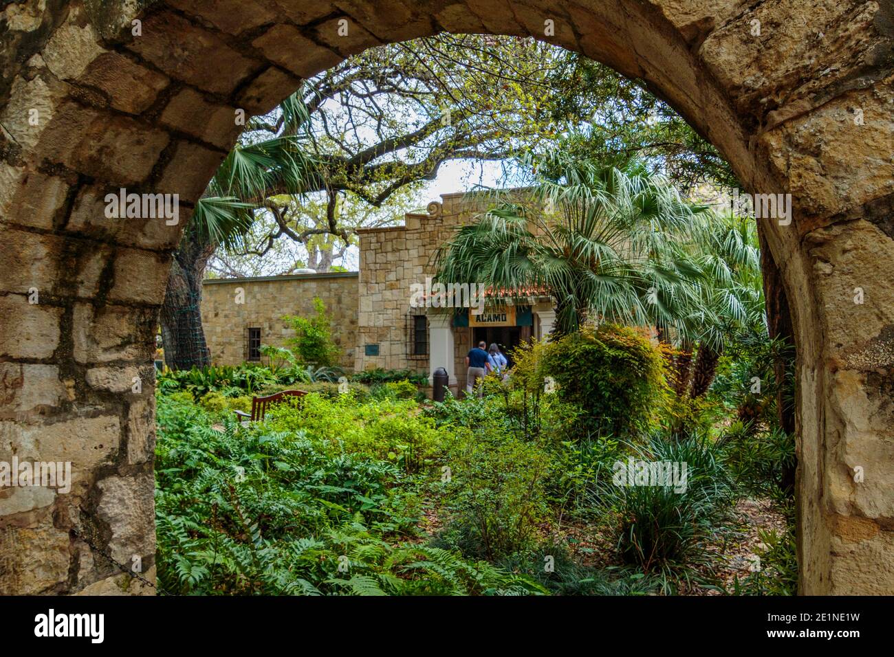 San Antonio, Texas, USA - March 29, 2018: Views of the exterior walls ...