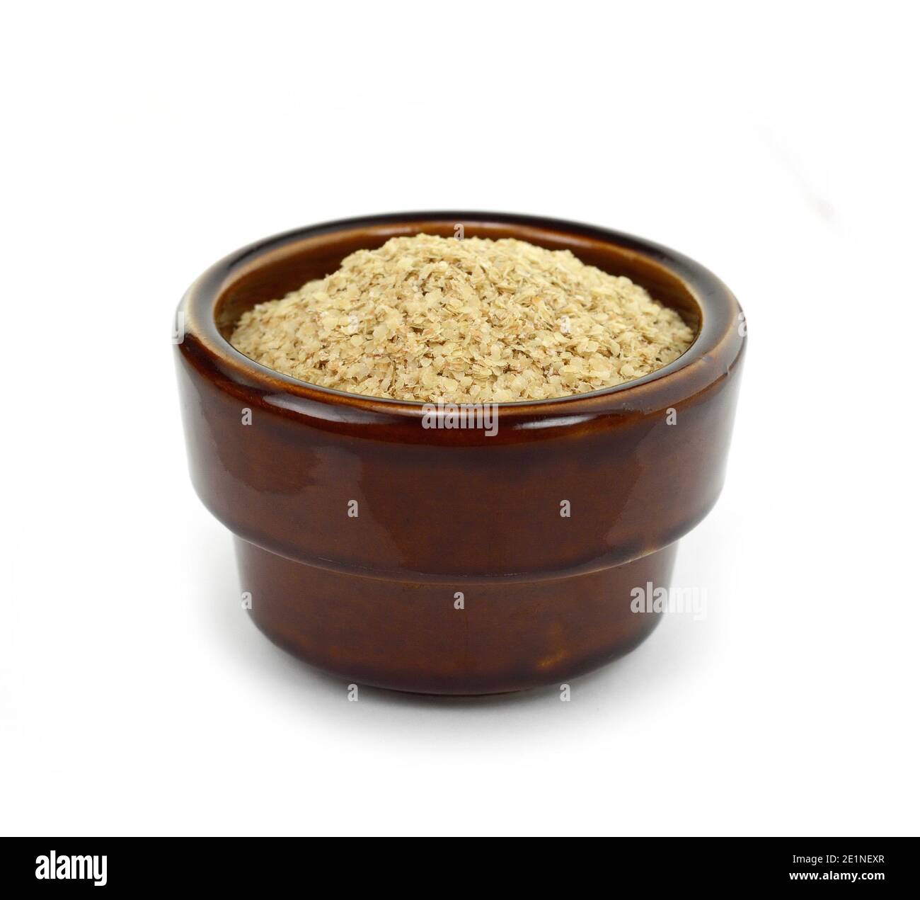 Wheat germ, the highly nutritious heart of the wheat kernel in a bowl ...