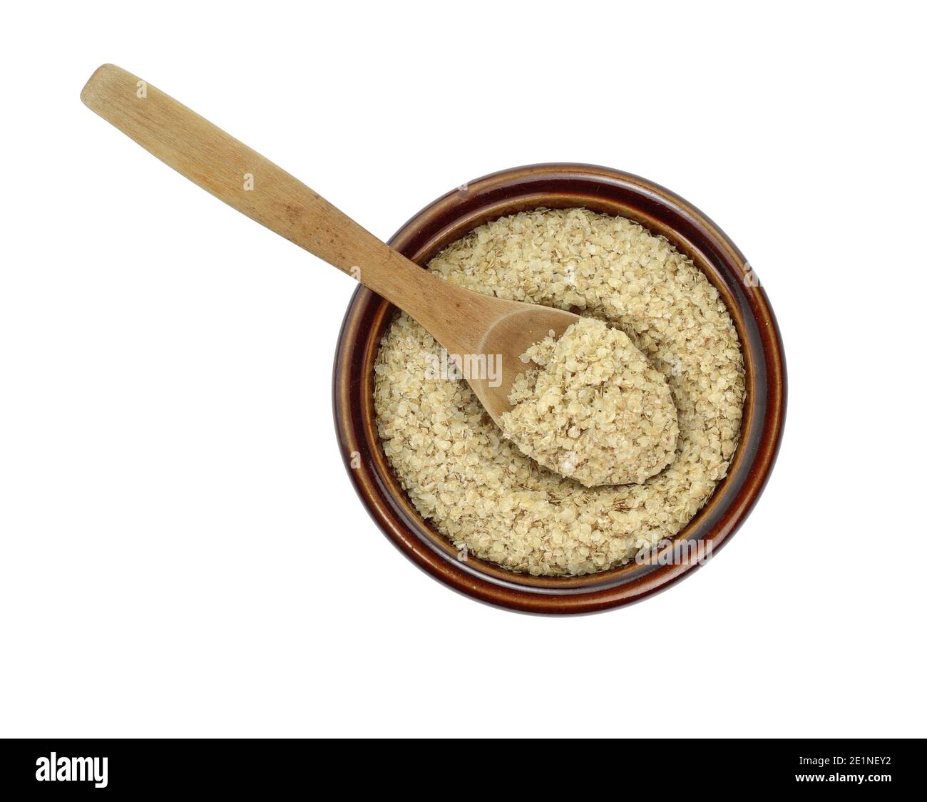 Wheat germ, the highly nutritious heart of the wheat kernel in a bowl ...