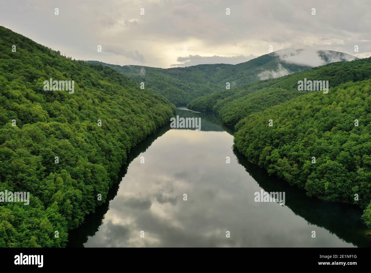Aerial view of water reservoir Ruzin in Slovakia Stock Photo - Alamy