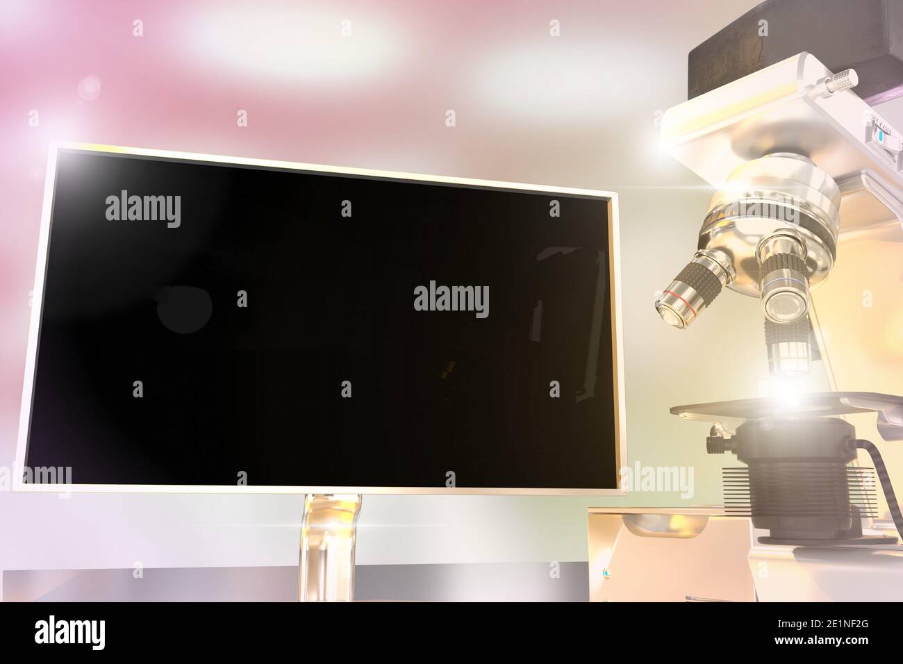 pharmaceutical research concept, object 3D illustration - laboratory ...