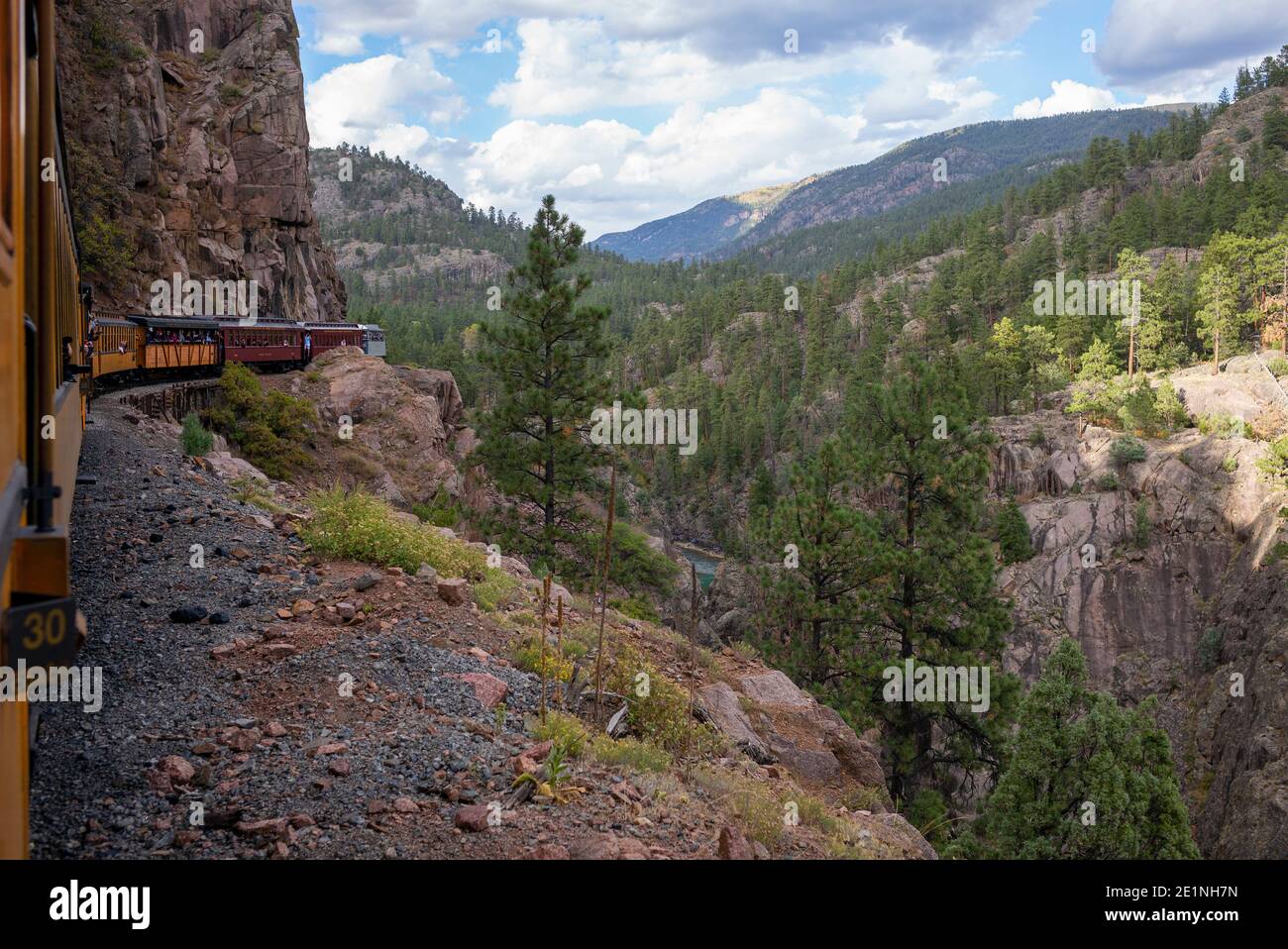 The Highline section of the Durango and Silverton Narrow Gauge Railroad ...
