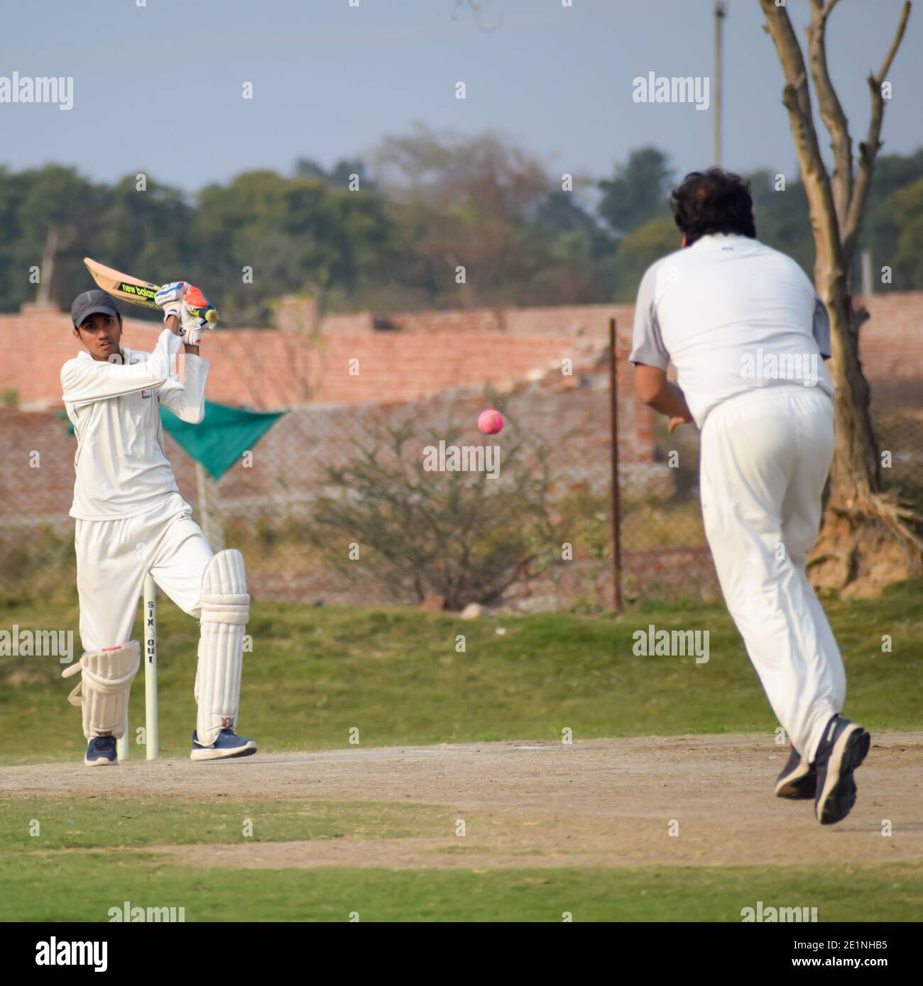 New Delhi India – July 01 2018 : Full length of cricketer playing on ...