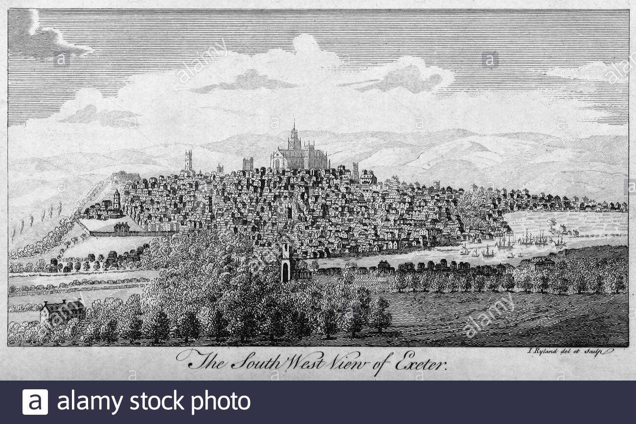 Exeter 1800s Black and White Stock Photos & Images - Alamy