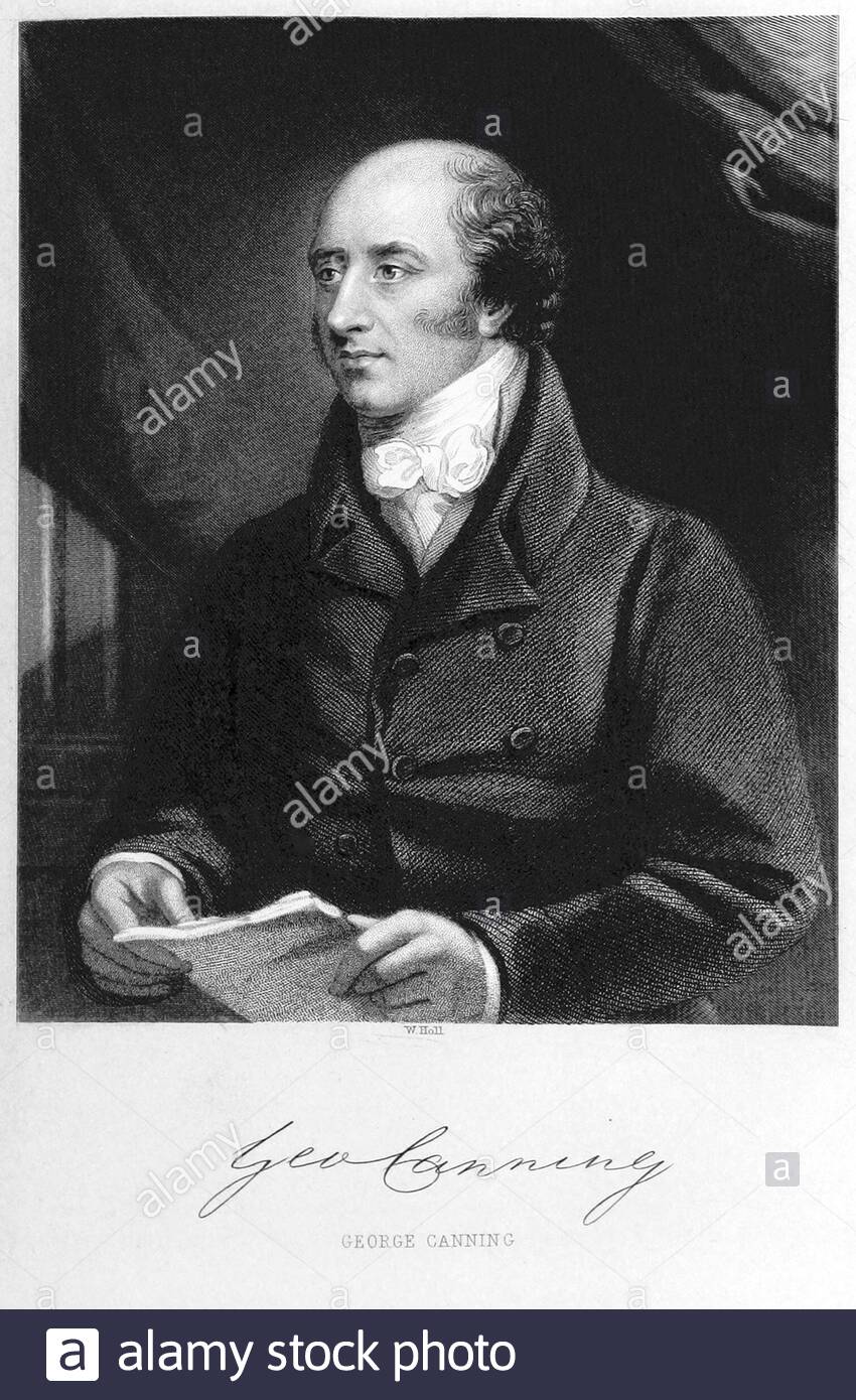 George Canning portrait, 1770 – 1827, was a British Tory statesman who ... George Canning portrait, 1770 – 1827, was a British Tory statesman who ...