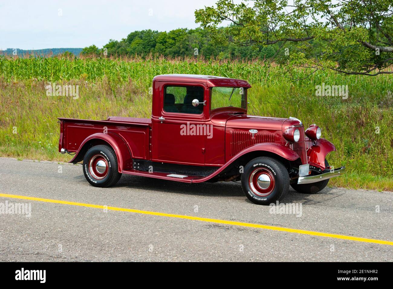 1934 Model B Ford Pickup Truck on pavement Stock Photo - Alamy