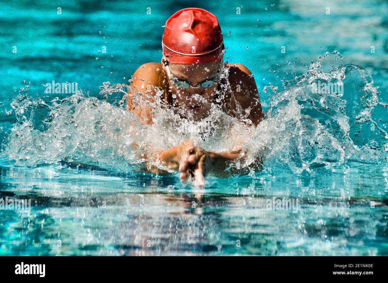 Photo of Woman Swimming Stock Photo - Alamy