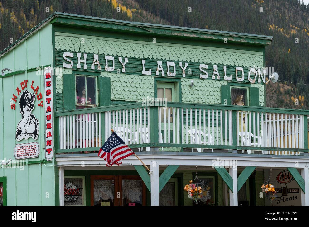 Shady lady saloon hi-res stock photography and images - Alamy