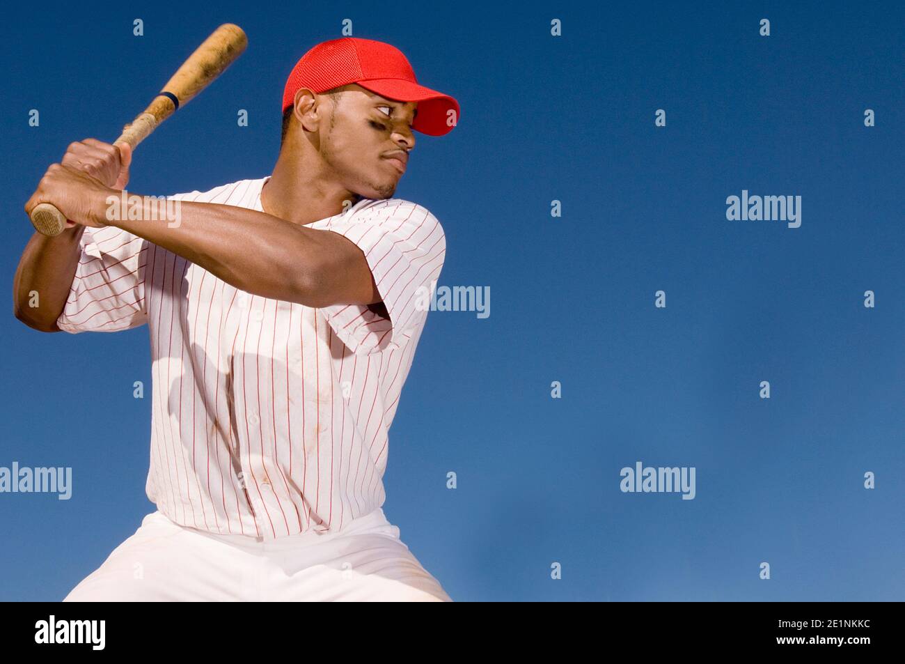 Baseball player hitting ball hi-res stock photography and images - Alamy