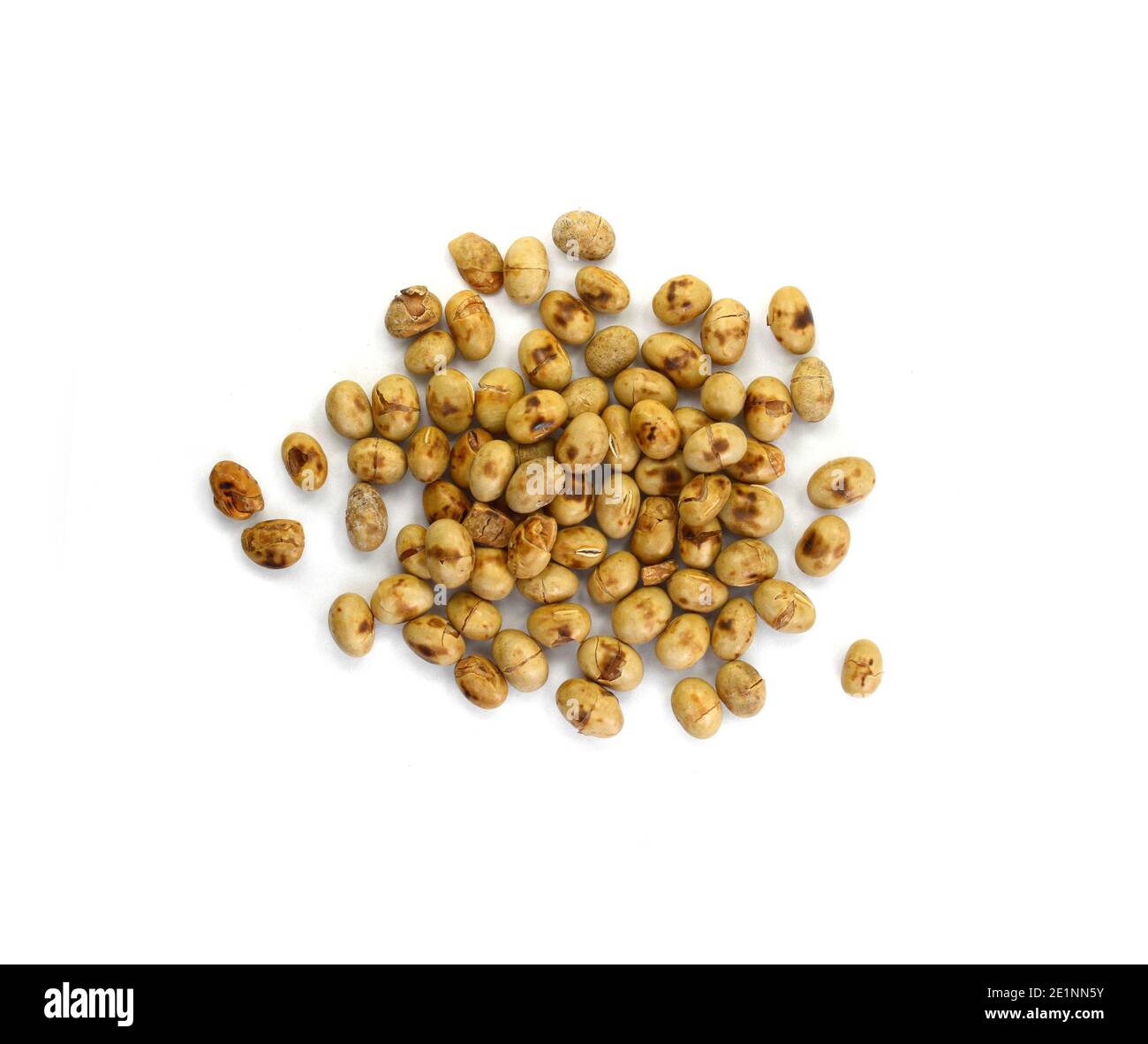 Roasted soybeans (soy nuts) isolated on white background Stock Photo ...