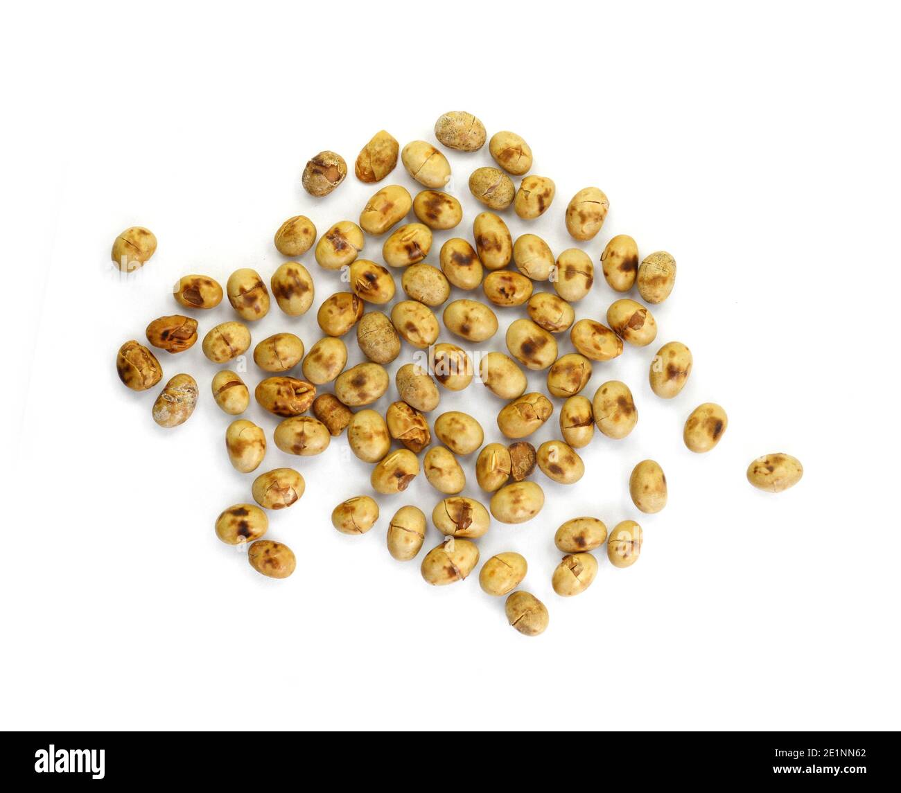 Roasted soybeans (soy nuts) isolated on white background Stock Photo ...