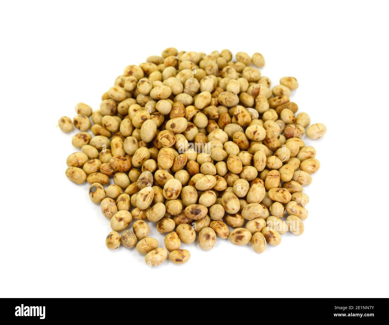 Roasted soybeans (soy nuts) isolated on white background Stock Photo ...