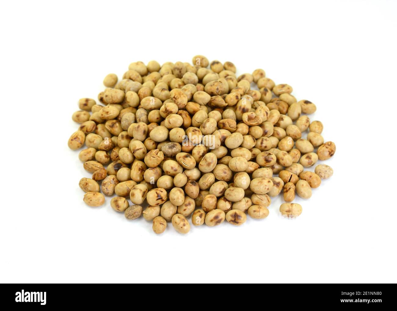 Roasted soybeans (soy nuts) isolated on white background Stock Photo ...