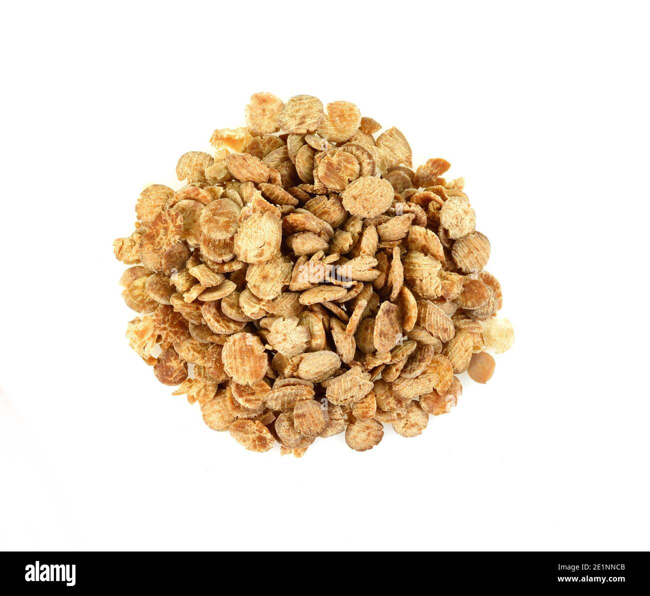 Organic soy flakes isolated on white background Stock Photo - Alamy