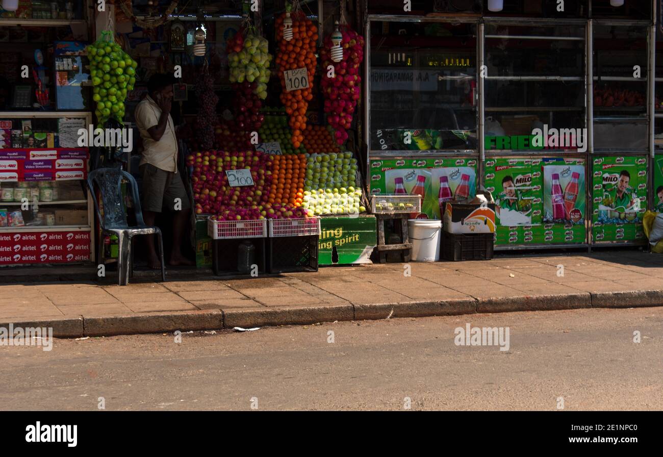 Markets in the capital of Sri Lanka. Colombo on the summer day Stock ...