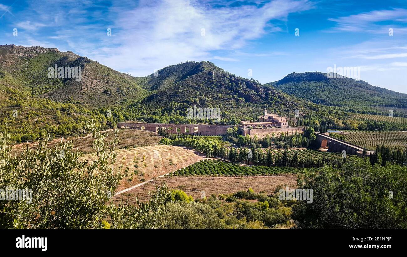 View of the religious monastery of Porta Coeli in the heart of the ...