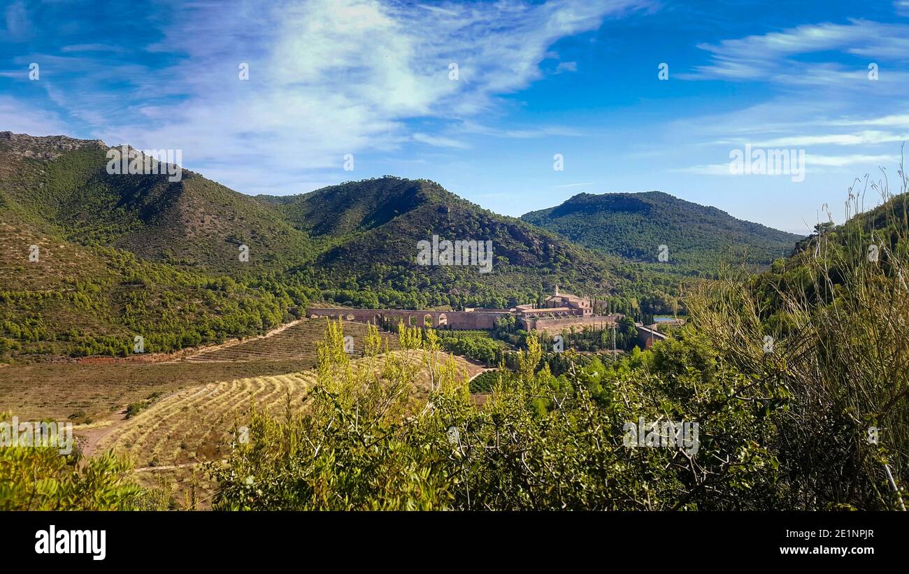 View of the religious monastery of Porta Coeli in the heart of the ...