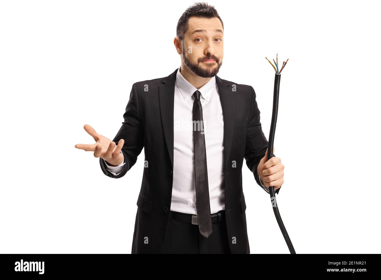 Broken electric cable hi-res stock photography and images - Alamy